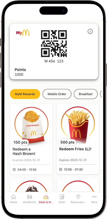 MyM Rewards | McDonald’s® Singapore